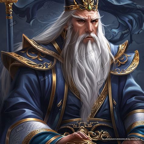 AI创作图太公姜子牙 原创设计 太上老君 原创武将 国潮手绘 太清太上老君道德天尊 青玄大帝 黄忠插画 国潮手绘关云蟾 老智者插画 福禄寿插画