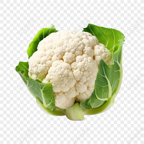클리핑 패스를 사용하여 흰색 배경에 격리된 콜리플라워 전체 필드 깊이양배추음식 Png 일러스트 무료 다운로드 Lovepik