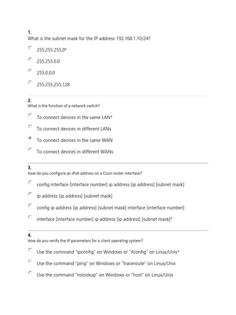 Assessment Exercise 01 Pdf Ip Address Network Switch
