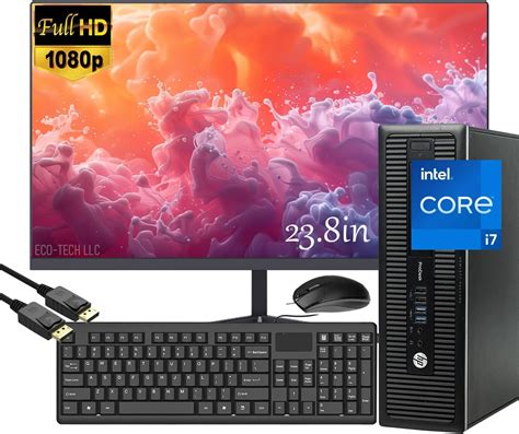 Amazon Com HP Prodesk SFF Desktop PC G G SFF Desktop W In LCD Monitor HP SFF PC