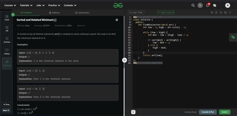 Naman Jain On Linkedin Gfg160 Codingchallenge Geeksforgeeks Dsa Binarysearch Rotatedarray