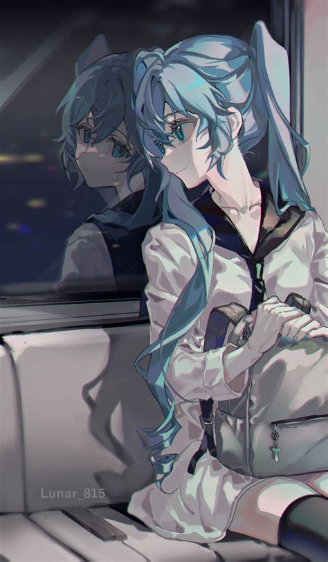 Hatsune Miku Vocaloid Drawn By Lunar Lunar Danbooru