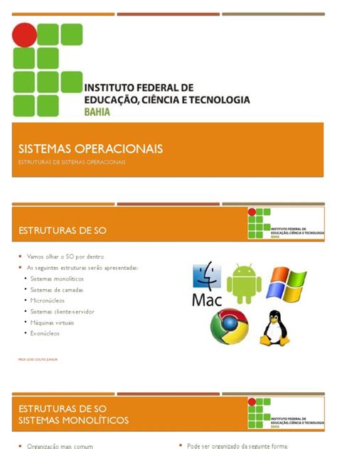 estruturas de sistemas operacionais pdf kernel sistema operacional