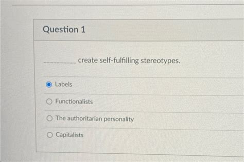 Solved Question 1create Self Fulfilling