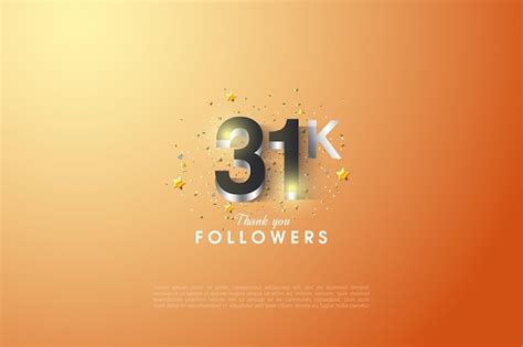 Premium Vector | Celebration of 31k followers.