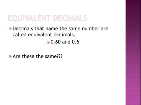 Ppt Decimals Comparing Ordering And Rounding Powerpoint