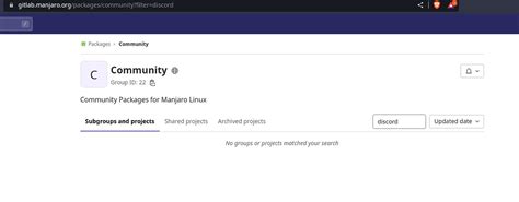 Where I Can Find The Discord Repo In Gitlab Software And Applications Manjaro Linux Forum