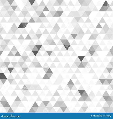 Modern White Abstract Background With Triangles Stock Vector