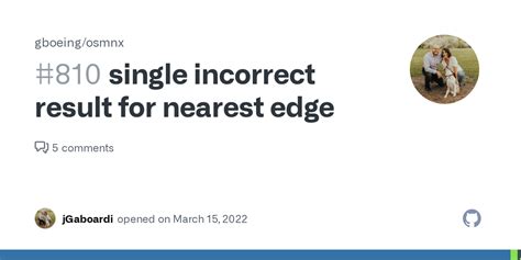 Single Incorrect Result For Nearest Edge Issue Gboeing Osmnx GitHub