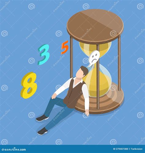 3d Isometric Flat Vector Conceptual Illustration Of Long Wait Stock