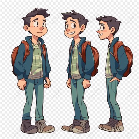 젊은 성인 벡터만화클립 아트상표 Png 일러스트 무료 다운로드 Lovepik