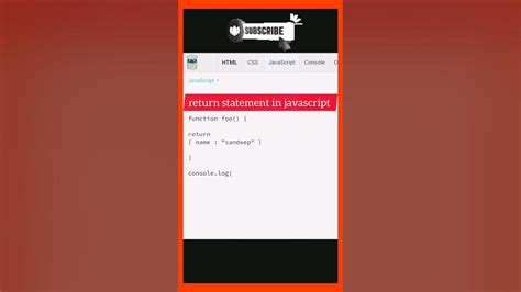 Return Statement In Javascript √ Javascript Interview Question