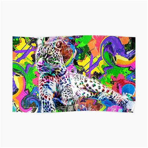 Leopard Poster For Sale By Zip Zup Redbubble