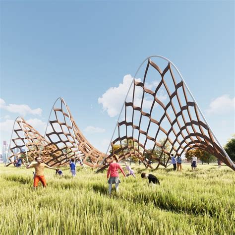 Wave Structure On Sine Curve Pavilion Rhino Grasshopper Tutorial