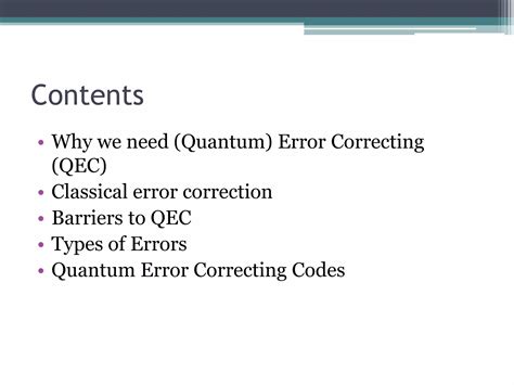 Quantum Error Correction Ppt