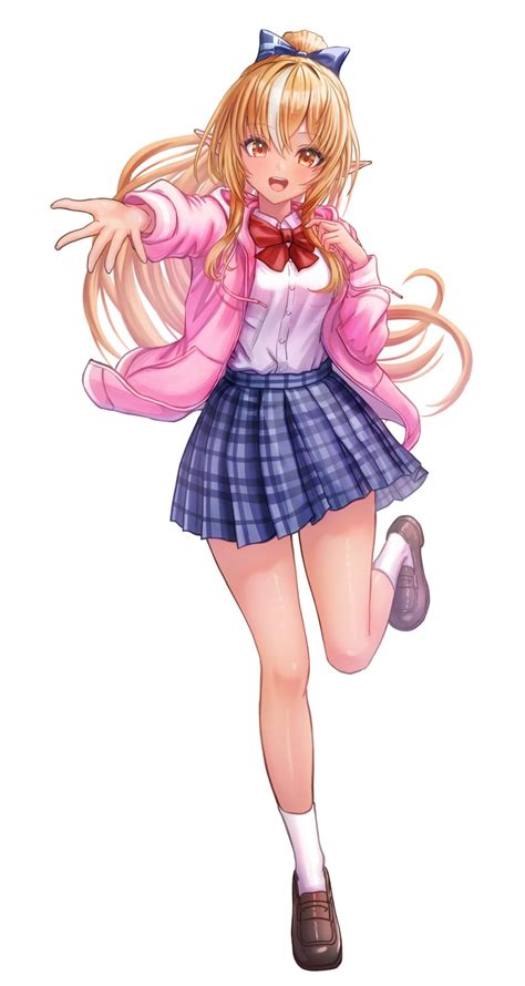 Shiranui Flare Hololive Drawn By Wajuniorbox Danbooru