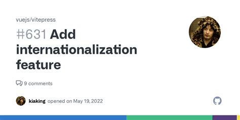 Add Internationalization Feature · Issue 631 · Vuejsvitepress · Github