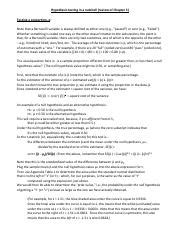 Hypothesis Testing In Chapter 3 Pdf Hypothesis Testing In A Nutshell Review Of Chapter 3