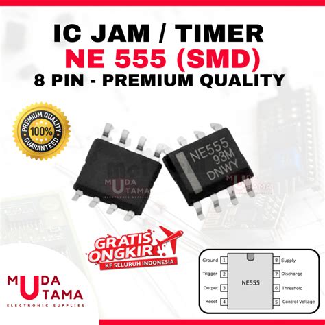 Jual Ne555 Smd Ic Jam Timer Ic Timer Ne555 Smd Ic Ne555 Smd Ic Clock Ne555 Smd Ic Timer
