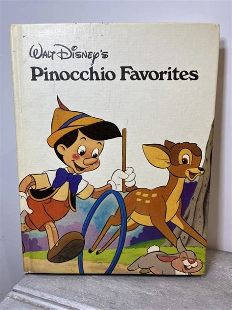 Walt Disney Pinocchios Favorites Book Vintage Bambi Book 1973 £4407