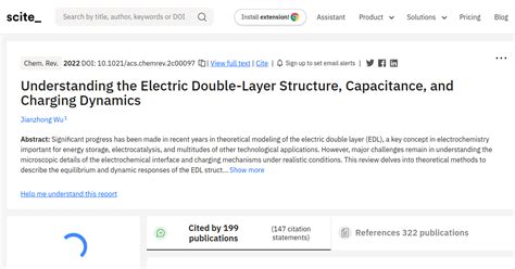Understanding The Electric Double Layer Structure Capacitance And Charging Dynamics