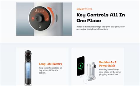 Insta Flow Creator Kit Ai Powered Smartphone Stabilizer Auto Tracking Phone Gimbal Axis