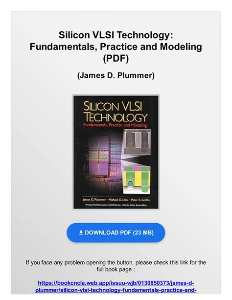Ebook Silicon Vlsi Technology Fundamentals Practice And Modeling By James D Plummer By