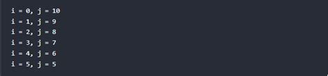 C For Loop