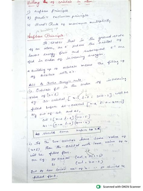 Structure Of Atom Notes Pdf