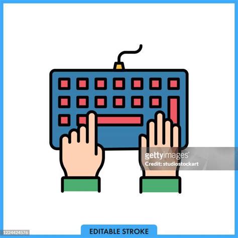 346 Keyboard Typing Icon High Res Illustrations Getty Images
