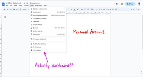 Google Docs Activity Dashboard Missing FIX