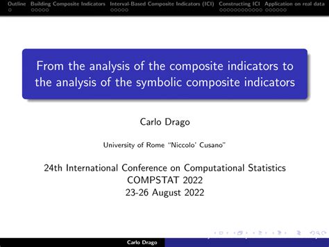 Pdf From The Analysis Of The Composite Indicators To The Analysis Of The Symbolic Composite