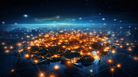 Premium Ai Image Digital Cyberspace And Data Network Connections