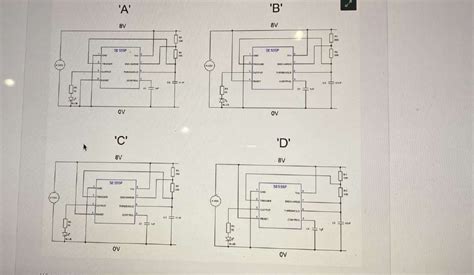Solved Which Of The Circuits Shown Above Is Correct For A 555 Timer In An Tutorbin