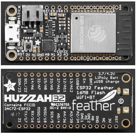 Huzzah32 Esp32 Wifi® Development Feather Boards Adafruit Mouser