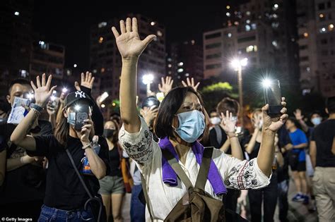 Hong Kong Protesters Defy Face Mask Ban And Take To The Streets For