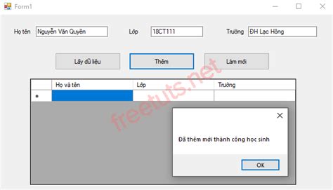 Cách Insert Dữ Liệu Từ C Winforms Lên Firebase