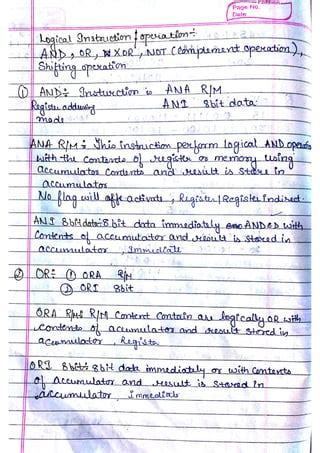 Microprocessor Instruction Set Interrupts And Programming Pdf