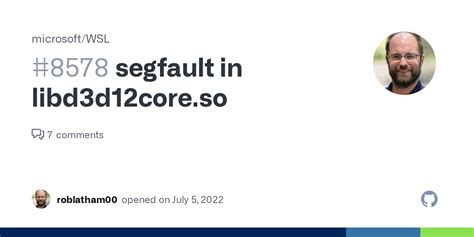 segfault in libd3d12core so · issue 8578 · microsoft wsl · github