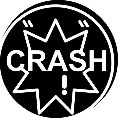 Crash Glyph Icon 53899772 Vector Art At Vecteezy