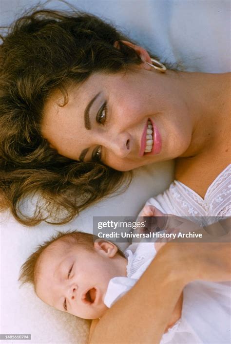 Actress Elizabeth Taylor With Her Daughter Elizabeth Liza Frances