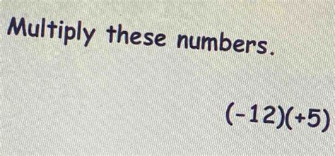 Solved Multiply These Numbers 125 Math