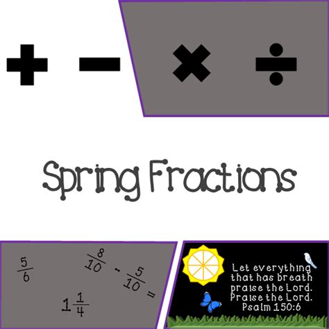 Spring Fractions Made By Teachers