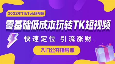 跨境电商tik Tok海外热门短视频技巧，0基础低成本高流量变现转化 学习视频教程 腾讯课堂