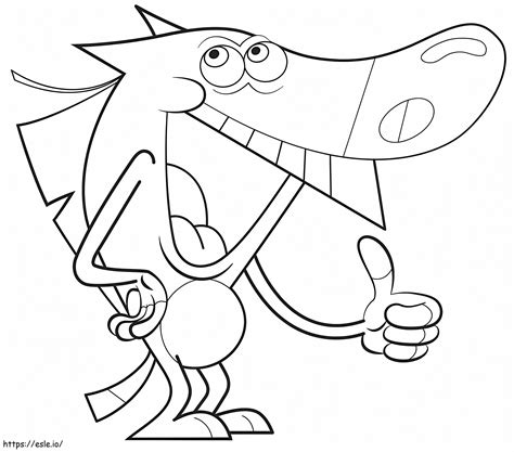 Zig Is Smiling Coloring Page