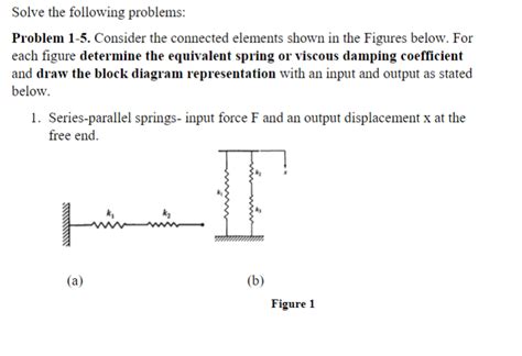 Solved Solve The Following Problems Problem Consider Chegg Com