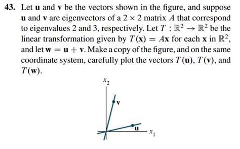Let U And V Be The Vectors Shown In The Figure Chegg Com