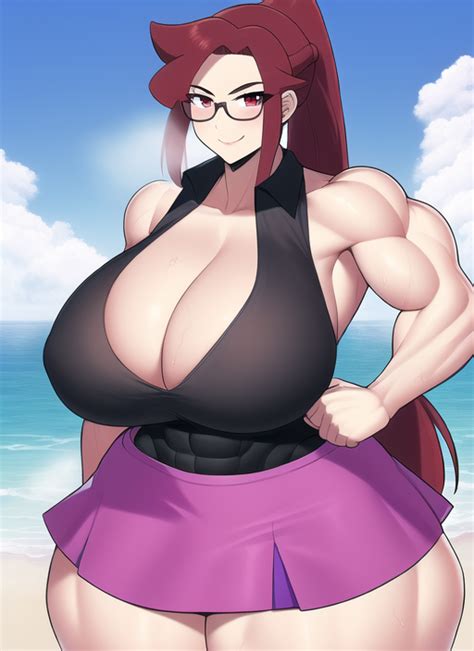 Rule 34 1girls Ai Generated Alternate Breast Size Biceps Cleavage Huge Breasts Long Hair