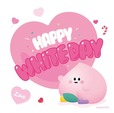 달콤한 화이트데이🍭 복순이두 화이트데이가 좋아용🍫 화이트데이 귀여운 그림 그림