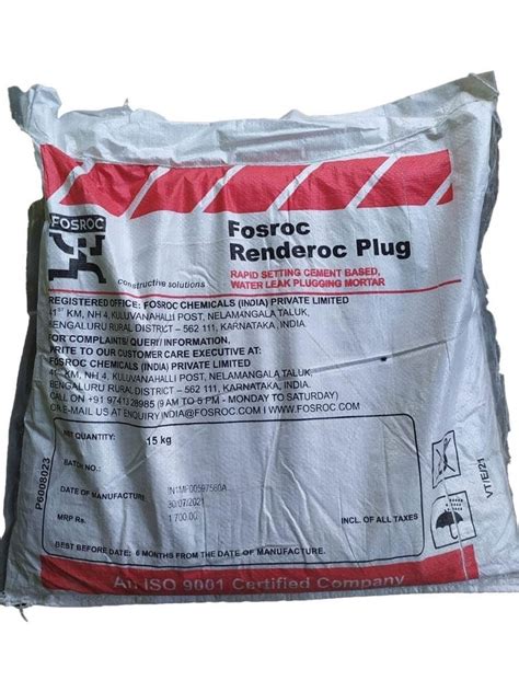 Fosroc Renderoc Plug 15kg Bd Price